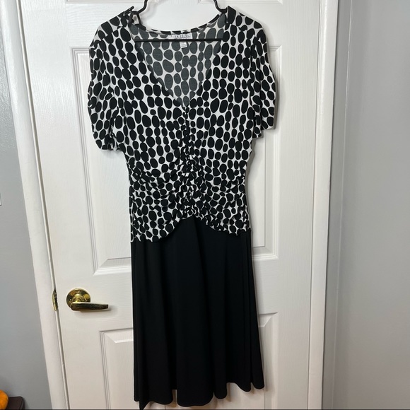 Enfocus Studio | Dresses | Enfocus Studio Black And White Polka Dot ...